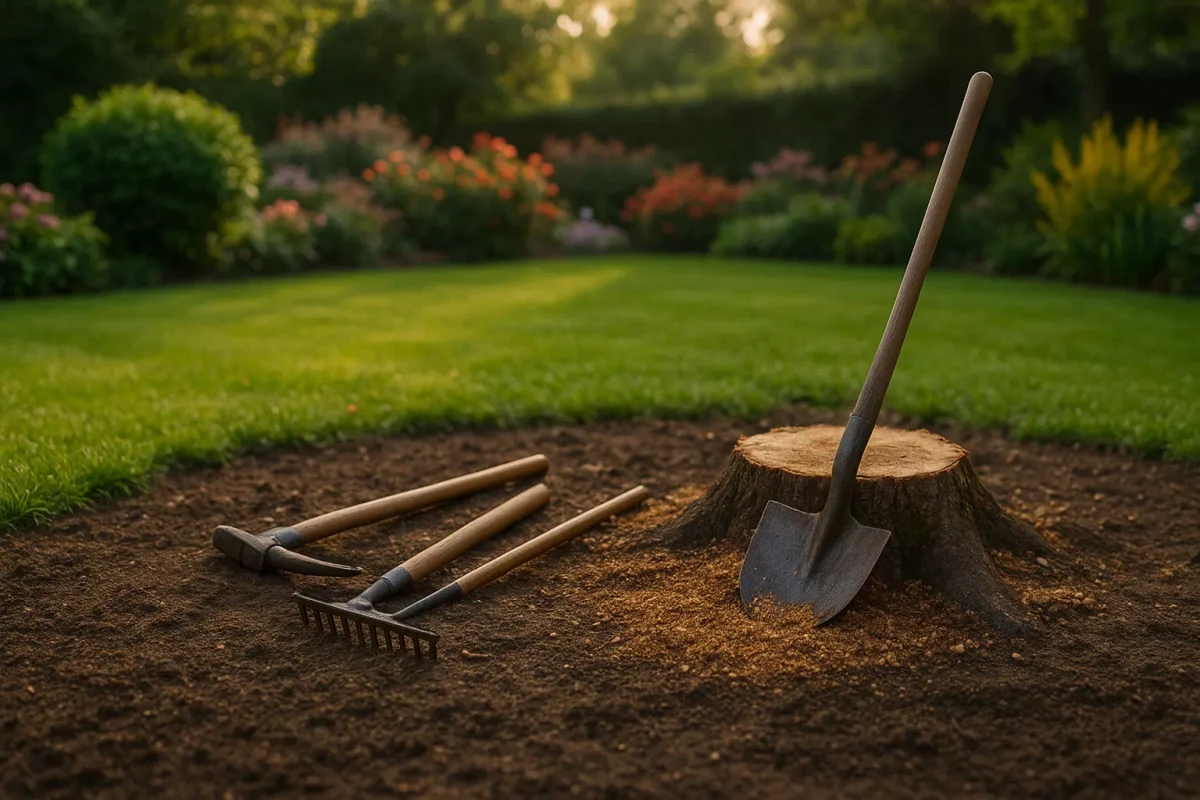 Comment dessoucher un arbre proprement ? - Duval Paysage